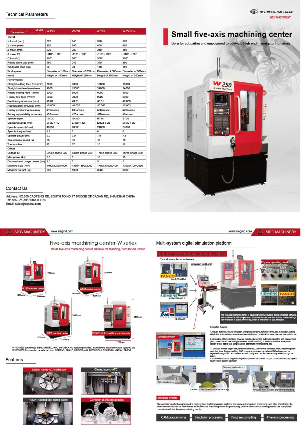 SIEG New Product — Five-Axis Machining Center | Shanghai Sieg Machinery ...
