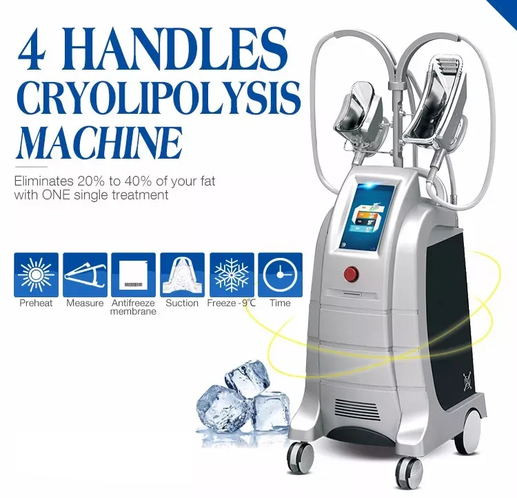 Professional 4 Handles Cryo Fat Freezing Machine