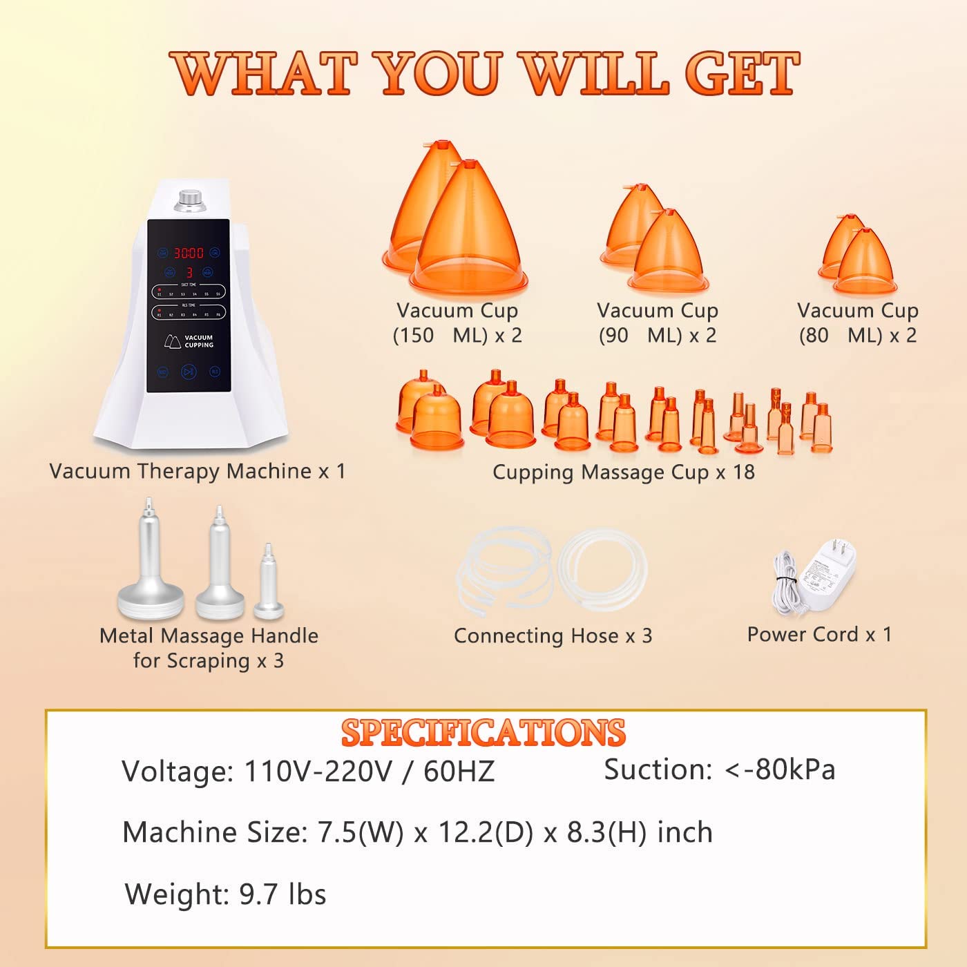 Vacuum Therapy Butt Lifting Machine Spa Use