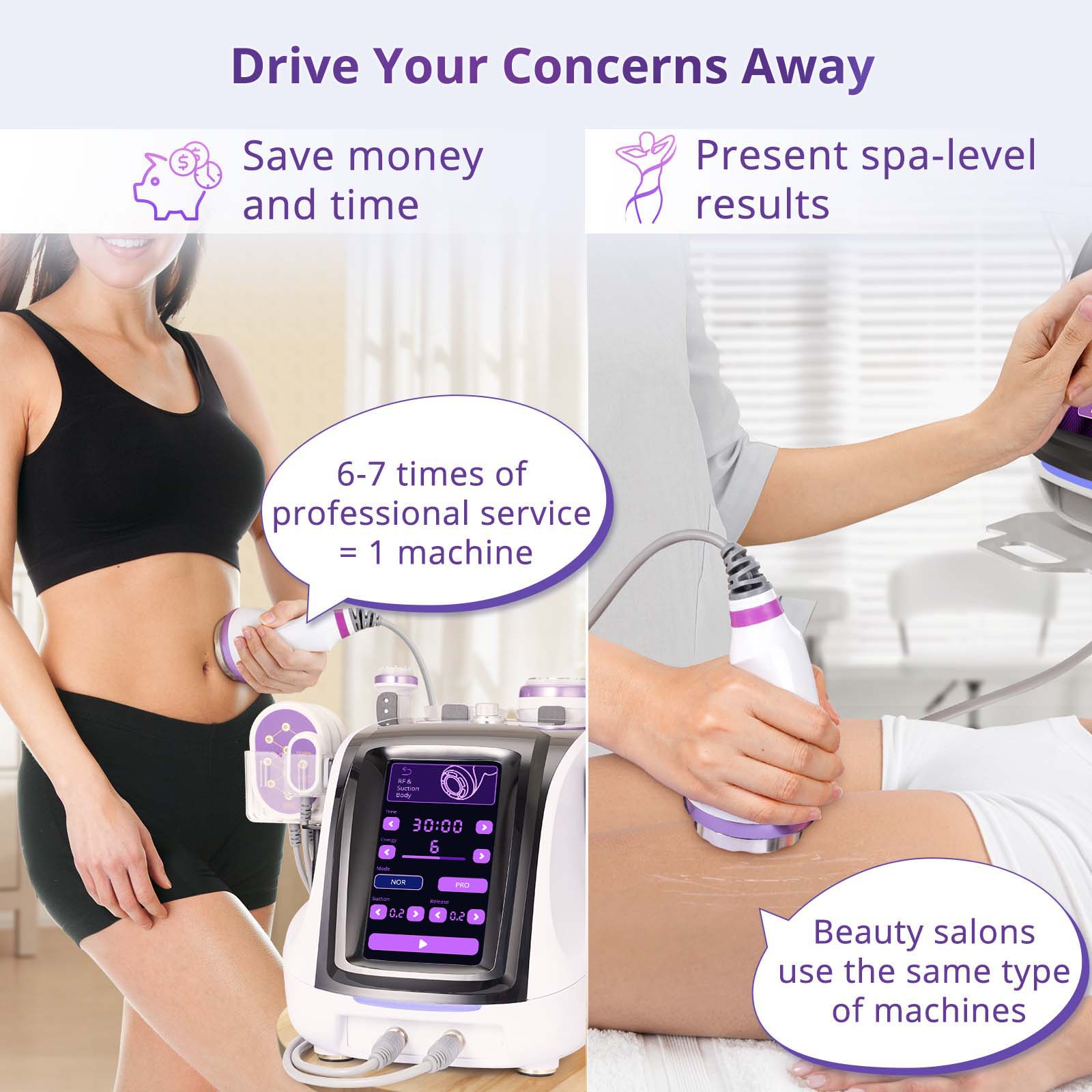 S Shape Cavitation 2.5 Body Contouring Machine Manufacturer