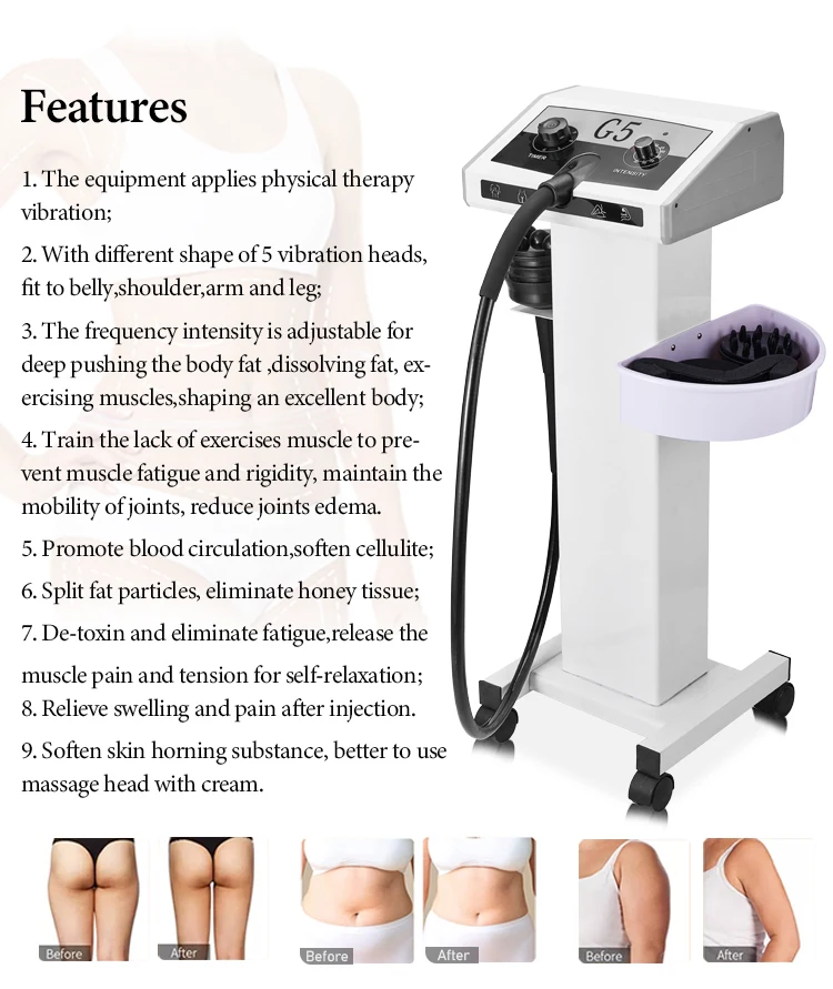 Standing G5 Massage Cellulite Removal Machine