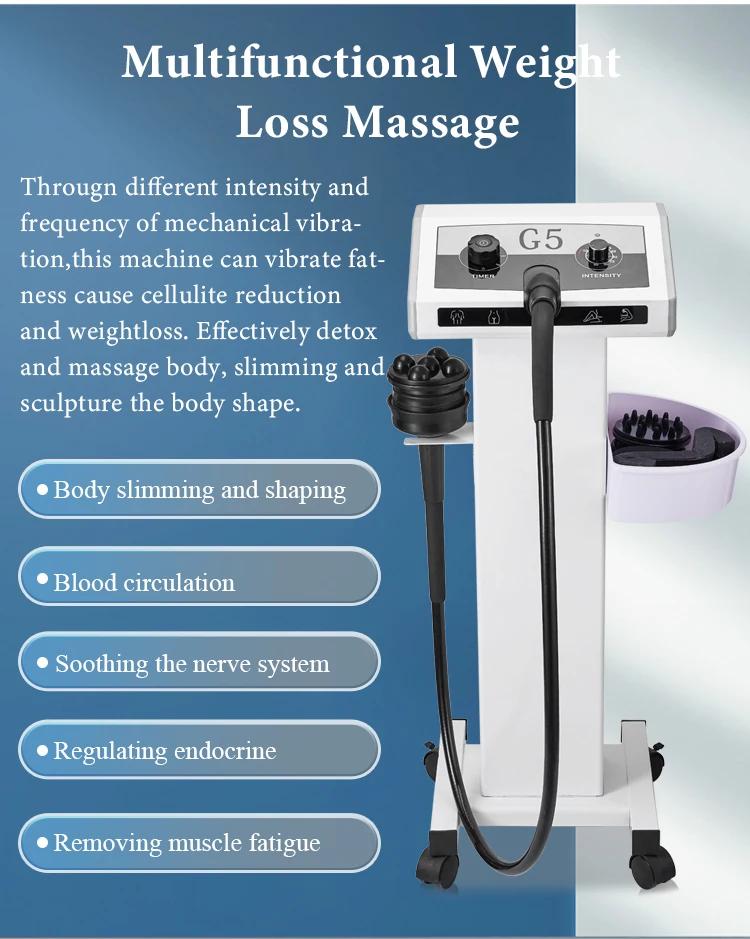 Standing G5 Massage Cellulite Removal Machine