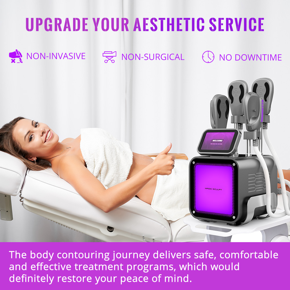 4 Handles EMS EM Sculpt Body Contouring Machine