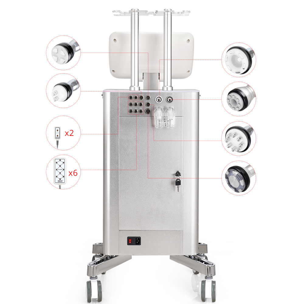 Standing Metal 7 in 1 S Shape 30K Cavitation Body Contouring Machine
