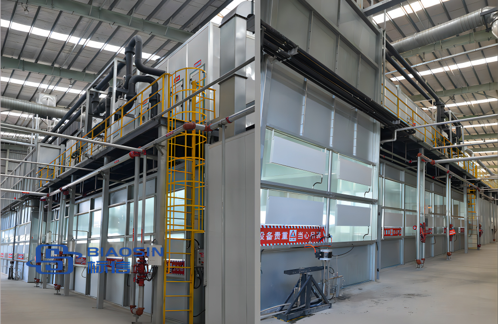 Steel Profile Paint Line Metal Fabrication Paint Booth Spray Painting ...