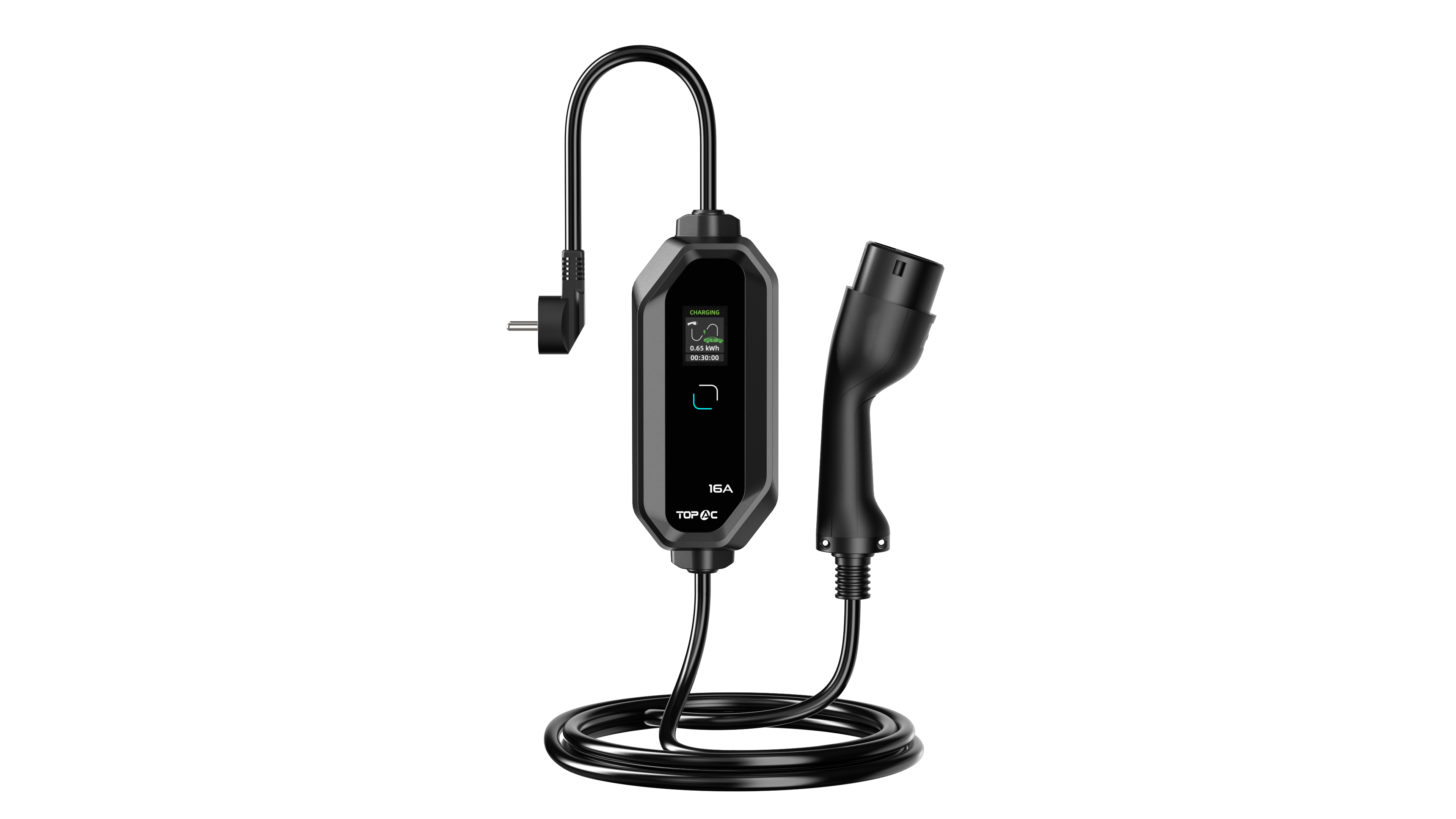 European standard type2 portable EV Charger 2.3kW-3.7kW company ...