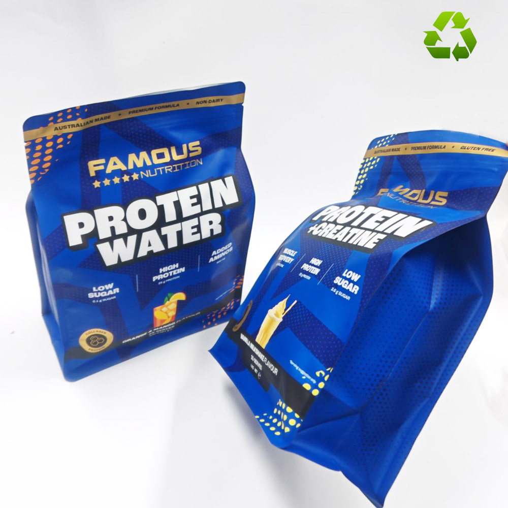 Mono PE Recyclable Flat Bottom Box Pouch | Chengde Technology Co.,Ltd.