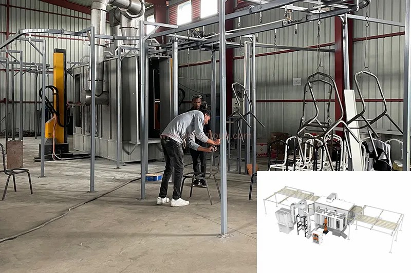 Semi-automated Powder Coating Line for Metal Chairs (built in Ethiopia ...
