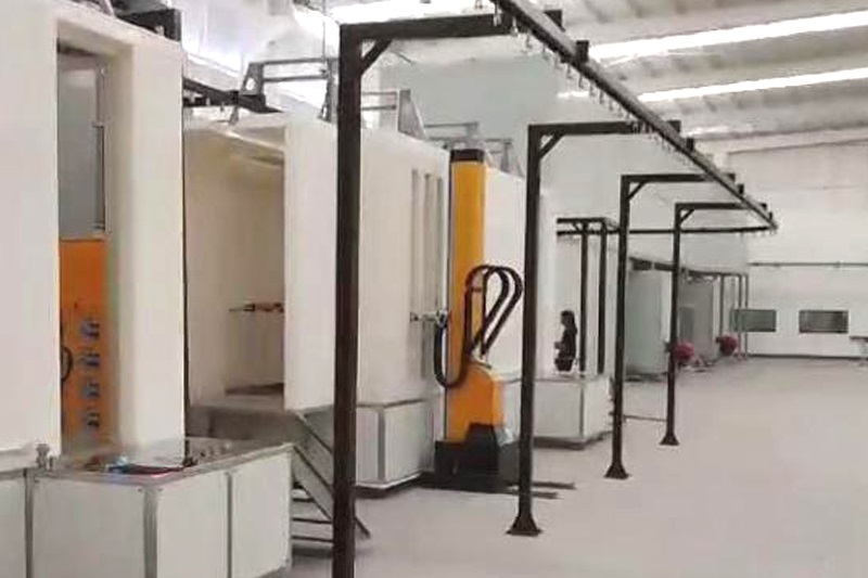 Fast Color Change Automatic Powder Coating Line