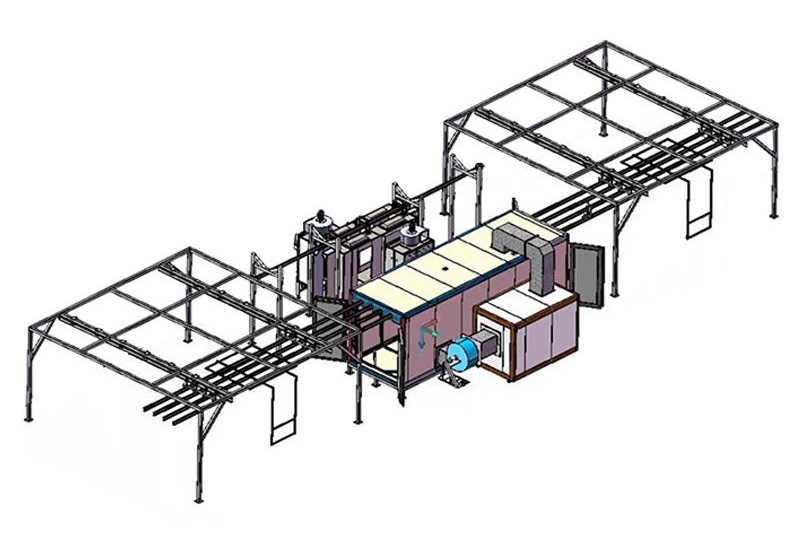Manual Powder Coating Horizontal Line