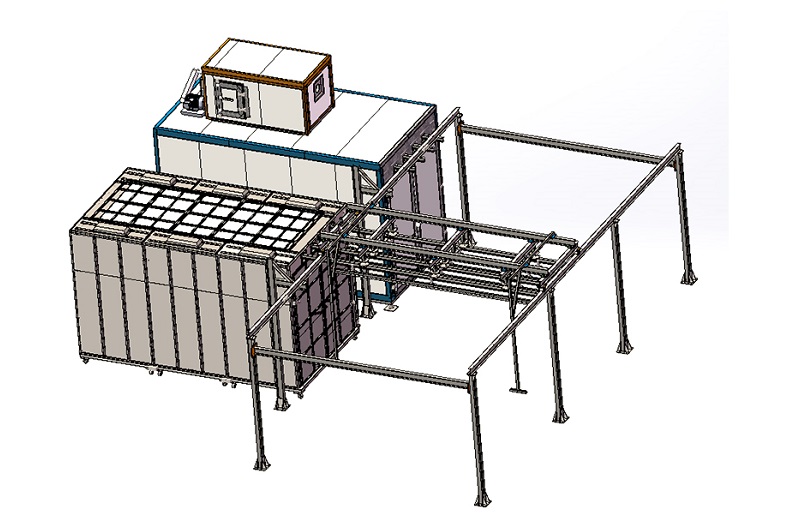 Horizontal Pull Manual Powder Coating Line