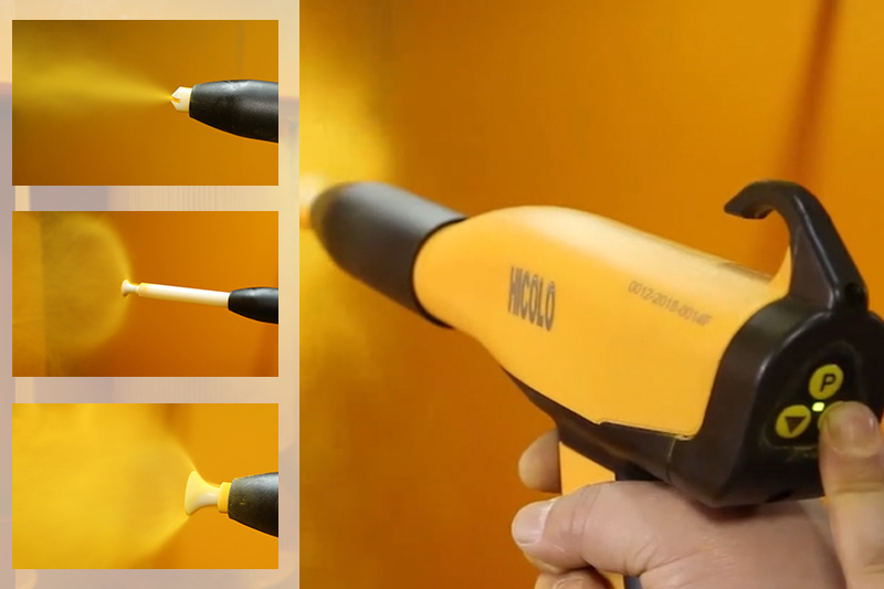 Powder Coating Cup Guns for Lab Testing