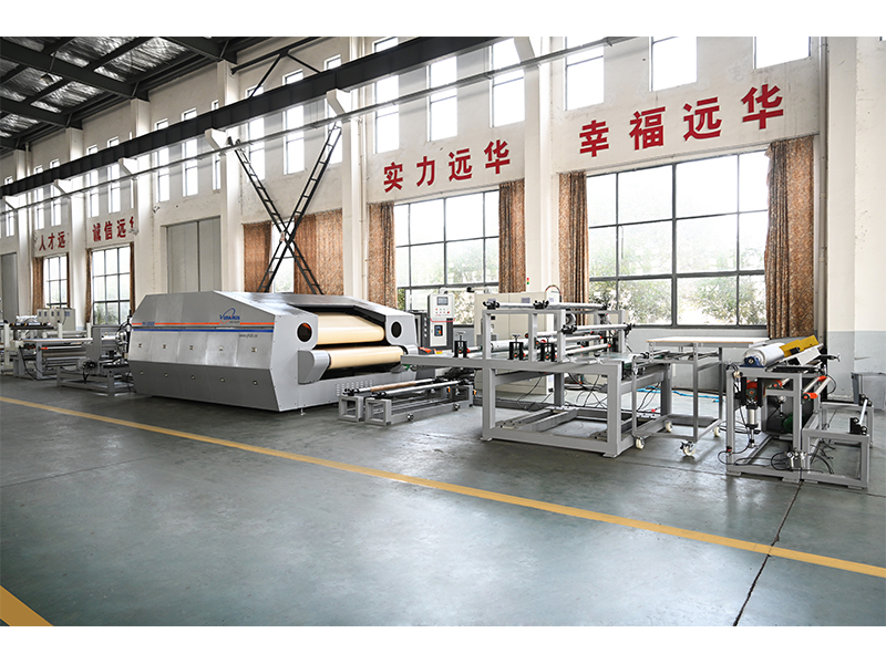 Automatic YH-001 Double Belt Flat Bed Laminating Machine For Fiber ...