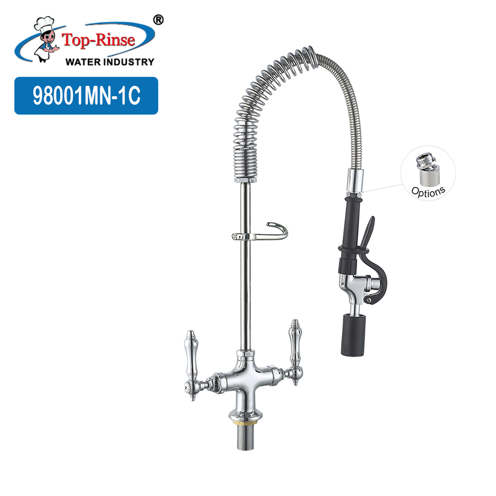 Single Hole Deck Mount Kitchen Mixing Mini Pre Rinse Faucet 98001MN-1C