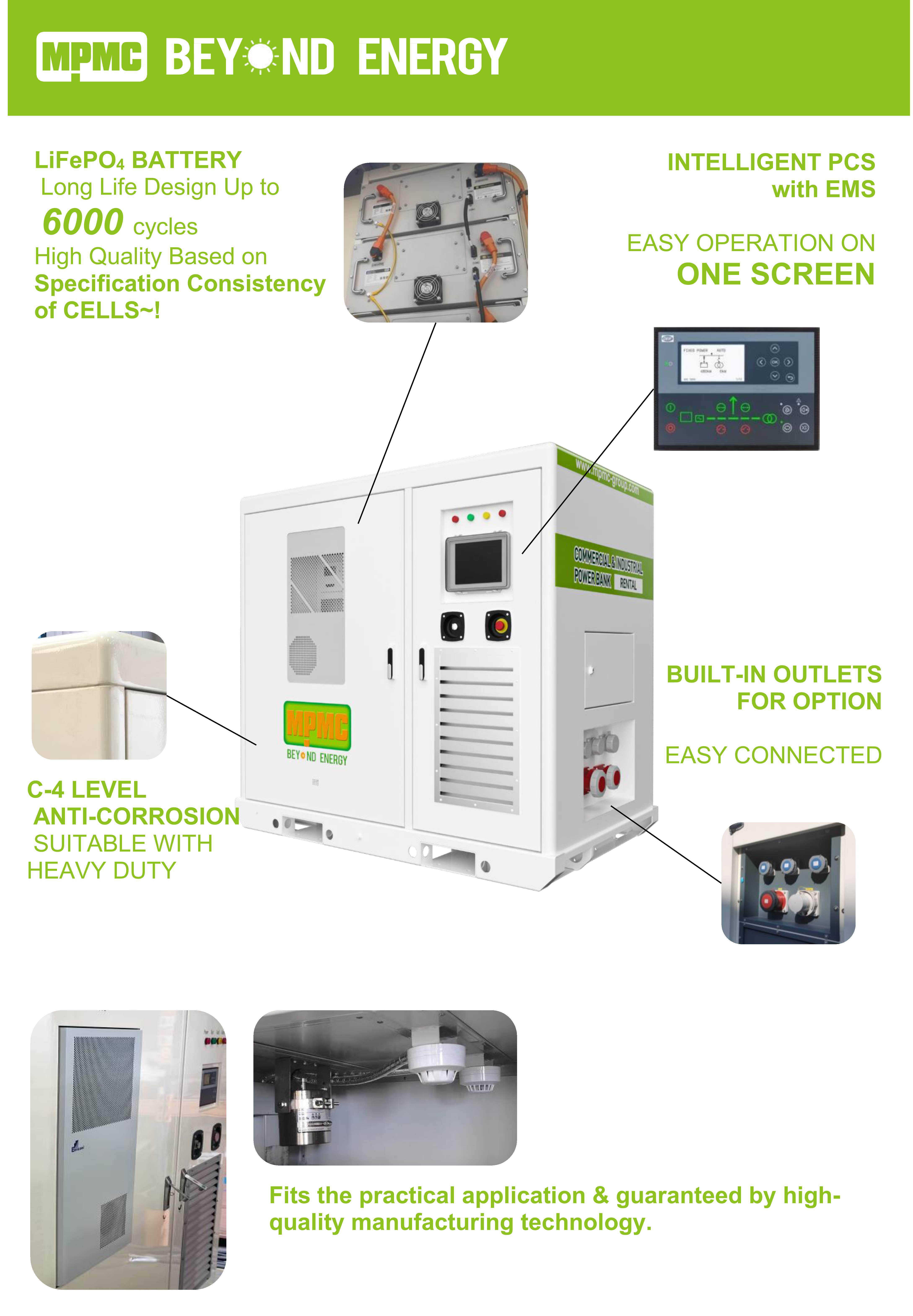 HBD-30 kW-60 KWh 电池储能系统公司，供应商 | MPMC Powertech Corp.