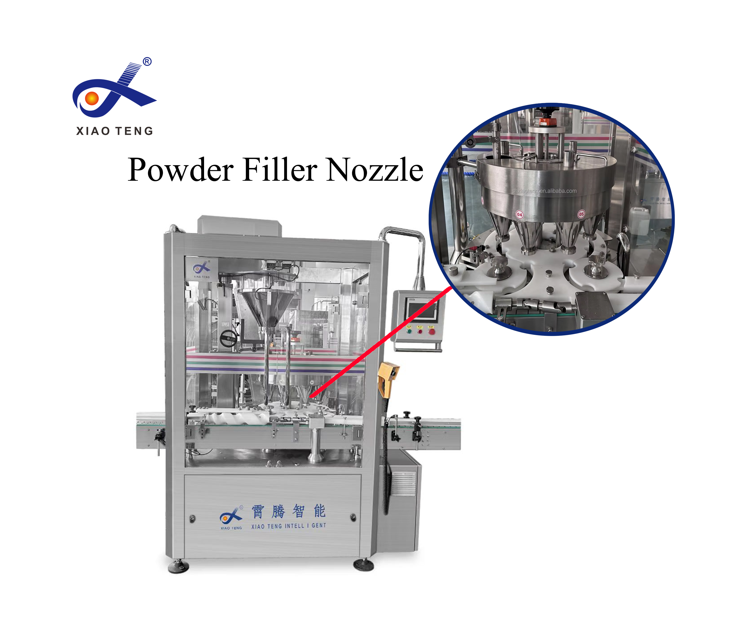 XT-FJ60 Automatic rotary powder filling machine manufacturer | Shanghai ...