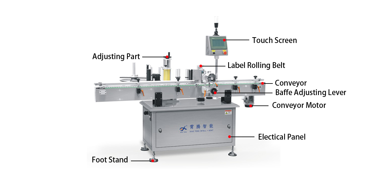 XT-100 Vertical Round bottle Fixed-point labeling machine manufacturer | Shanghai Xiaoteng ...