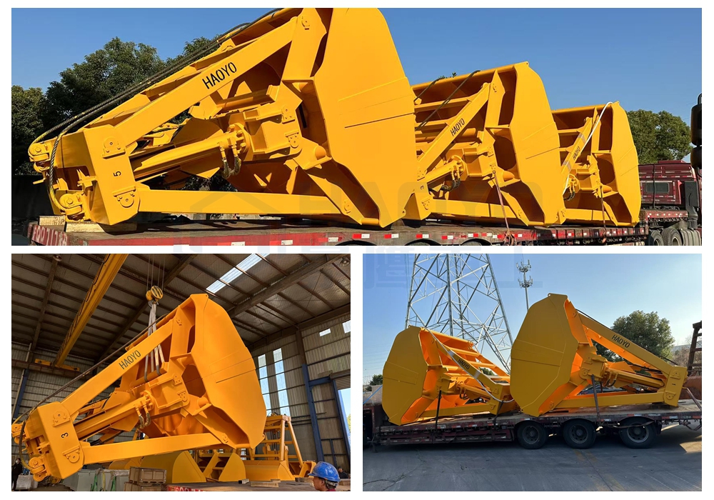 5 sets of 12 cbm remote control grab buckets delivery to the Philippines