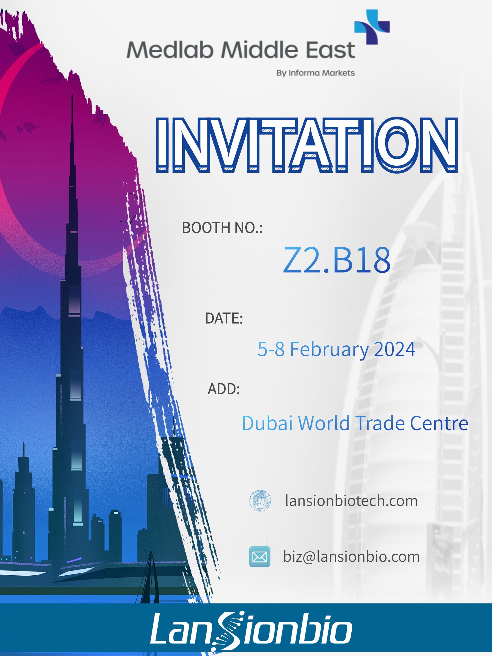 Medlab Middle East 2024 in Dubai——The first exhibition at the beginning ...