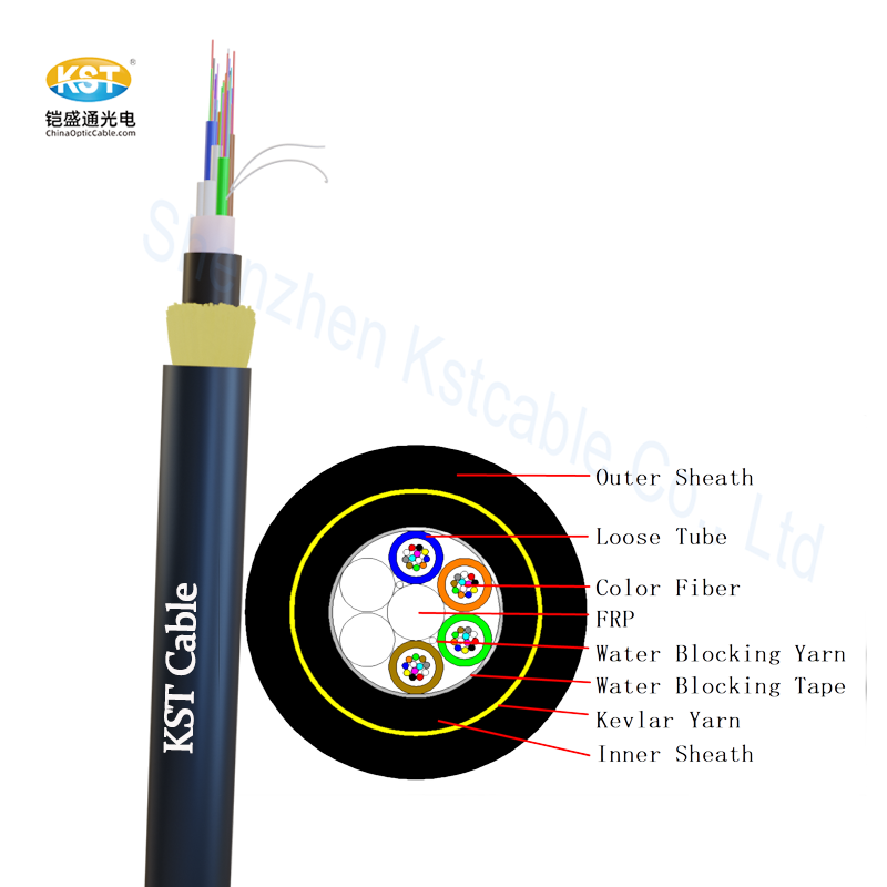 ADSS 48F G655 free jelly Optical fiber cable company, supplier ...