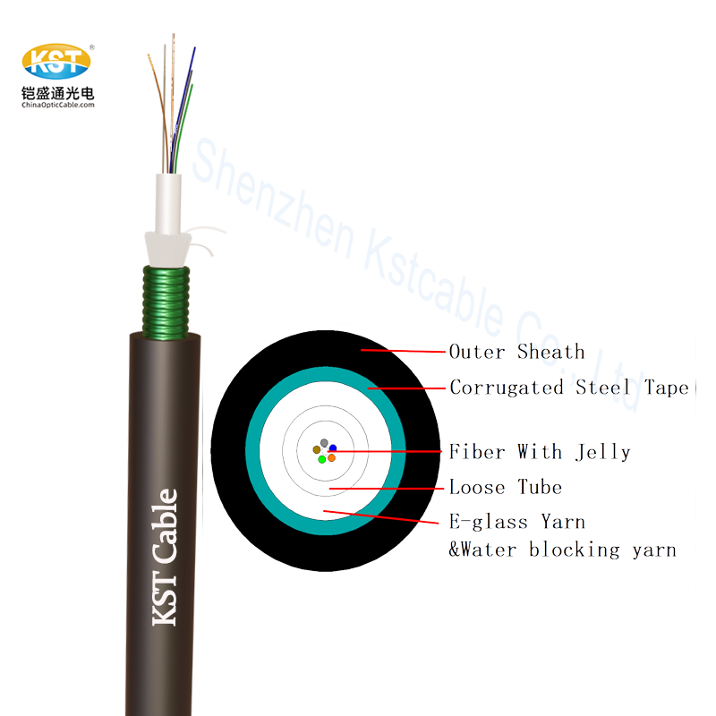 GYXTS 1-12 光纤 SM 铠装电缆公司，供应商 | GUANGDONG KSTCABLE CO.,LTD