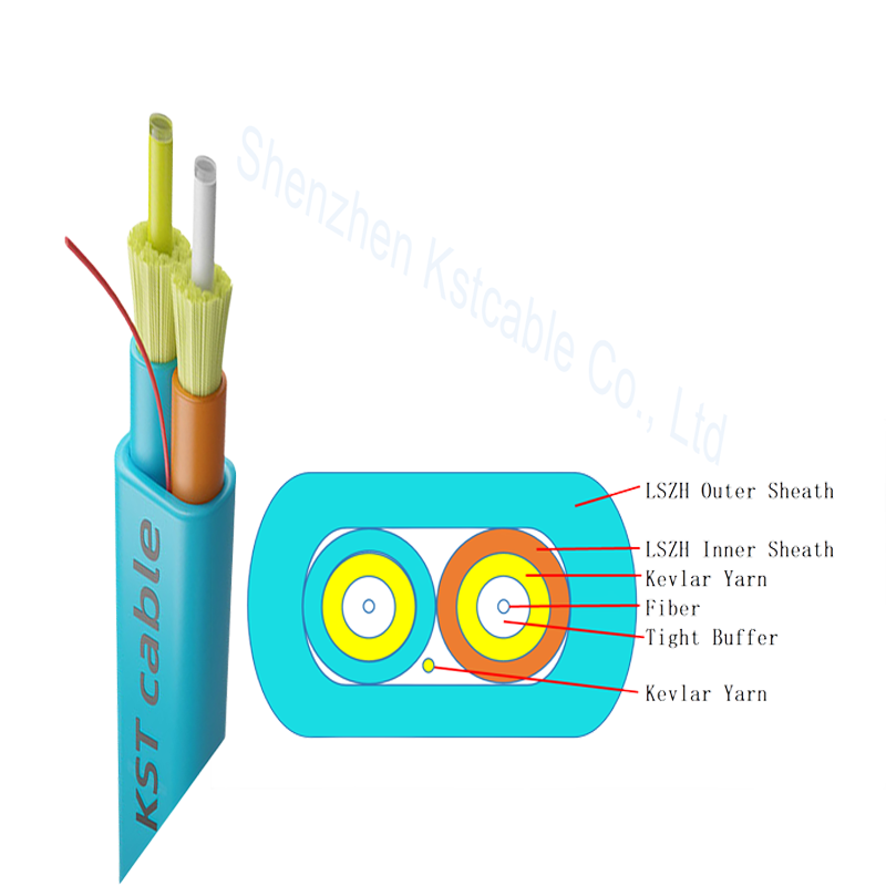 Indoor Flat twin duplex optical fiber cable company, supplier ...
