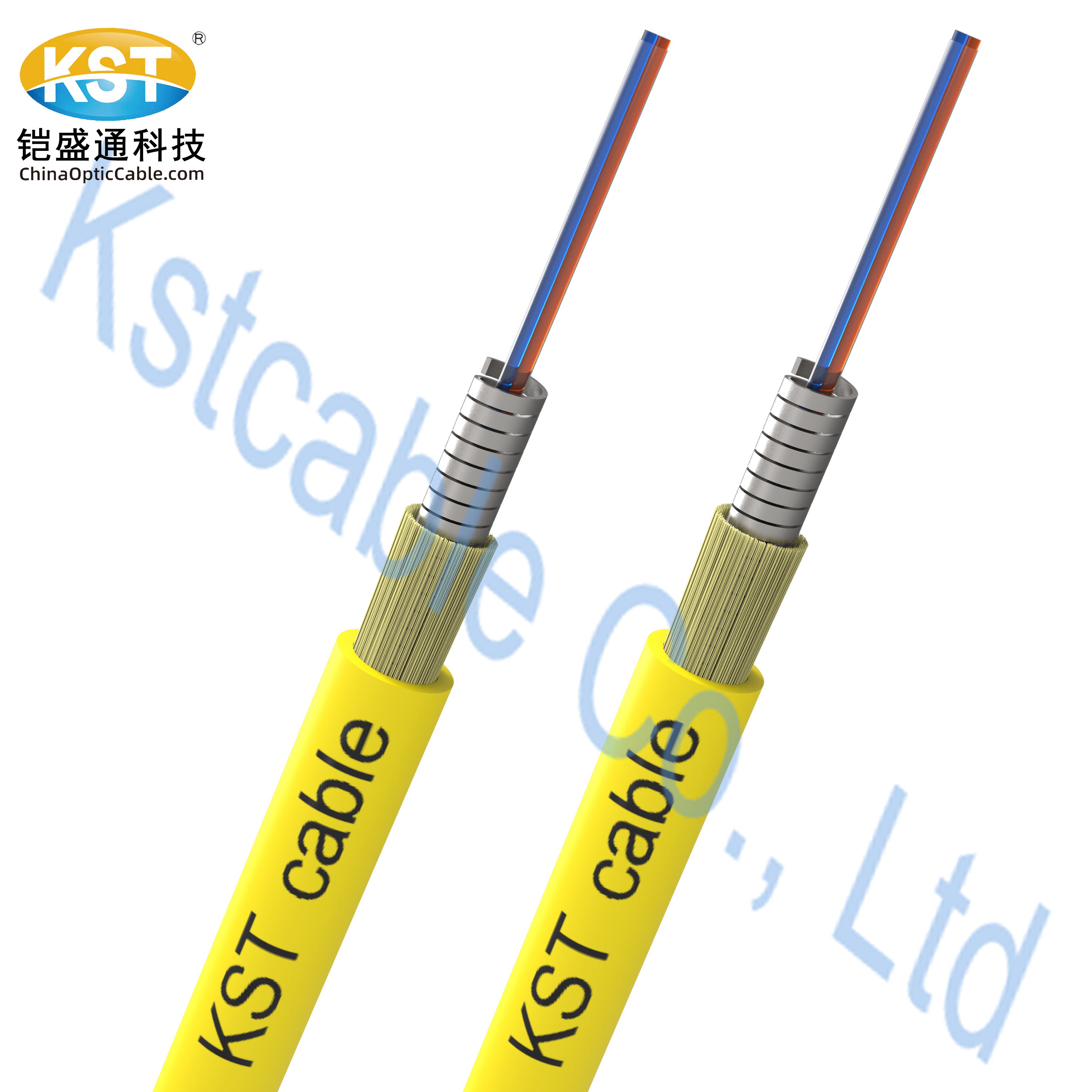 Circular mini indoor ribbon armored optical cable company, supplier ...