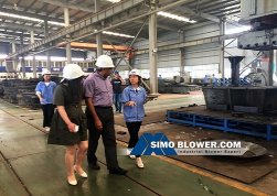 Welcome Egyptian customer visited SIMO-Xinxiang SIMO Blower Co., Ltd.