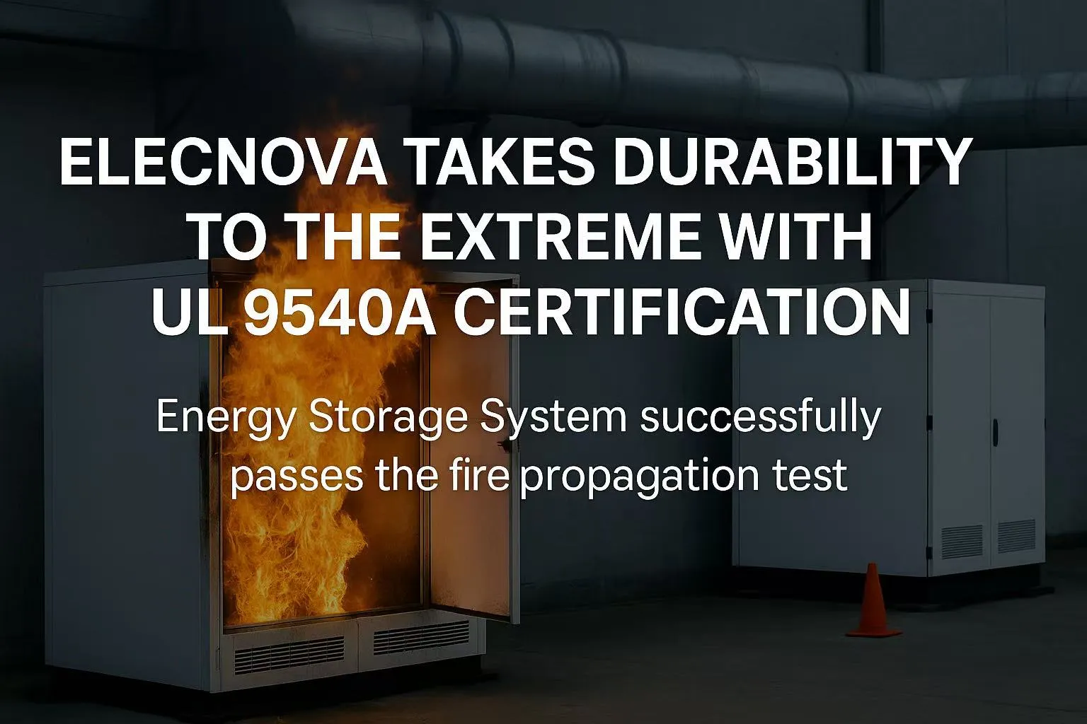 Elecnova’s Energy Storage System Successfully Passes UL9540A Thermal ...