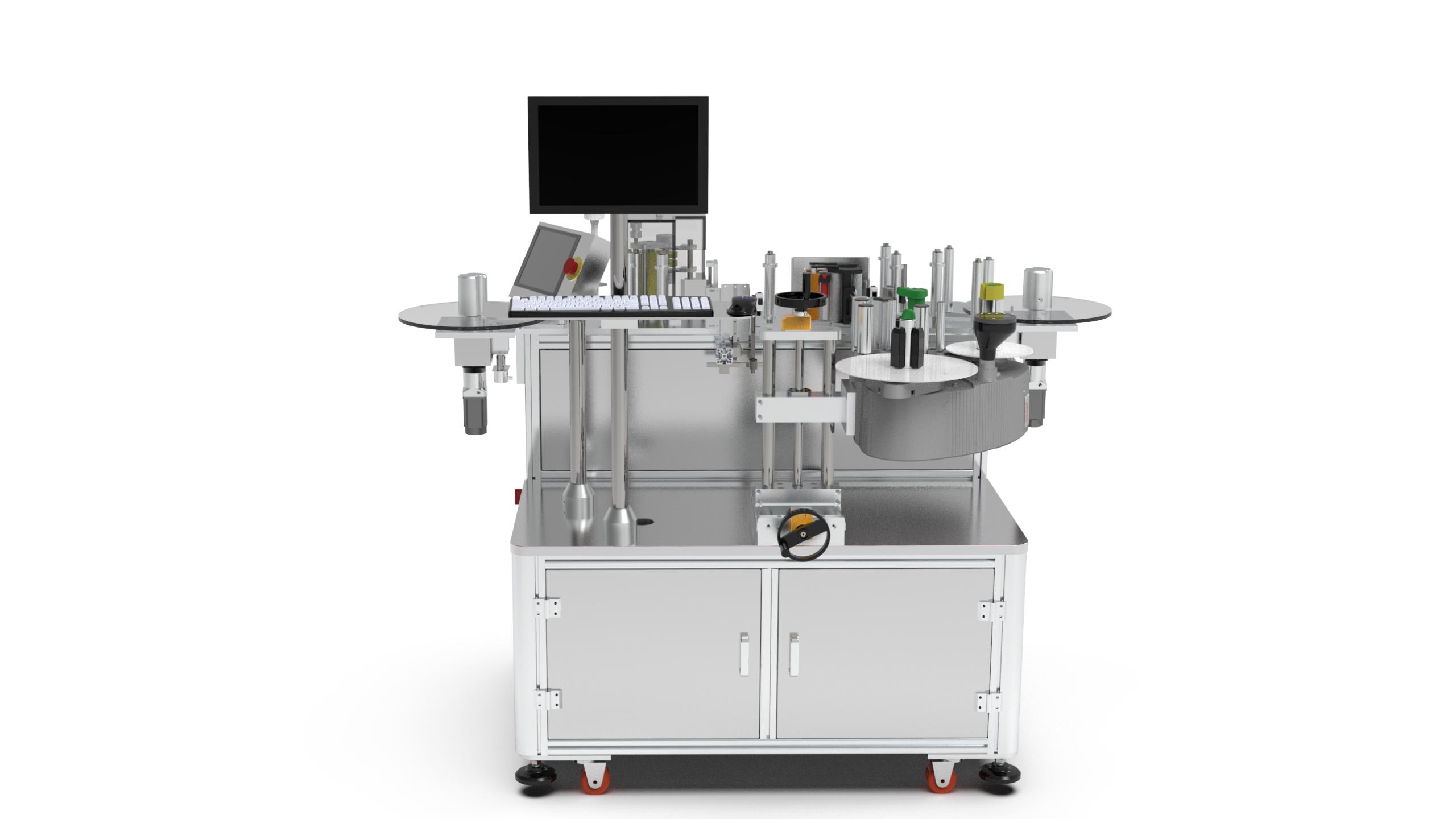 Auto ZARA Woven tag roll to roll label applicator labeling machine