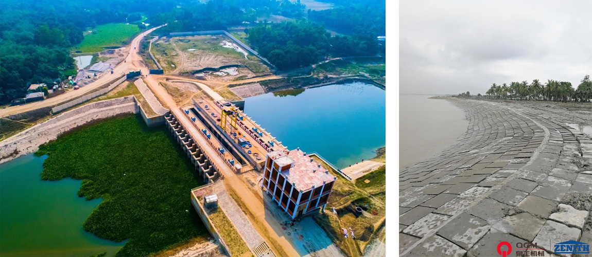 River Slope Protection Project in Bangladesh | Quangong Block Machinery ...