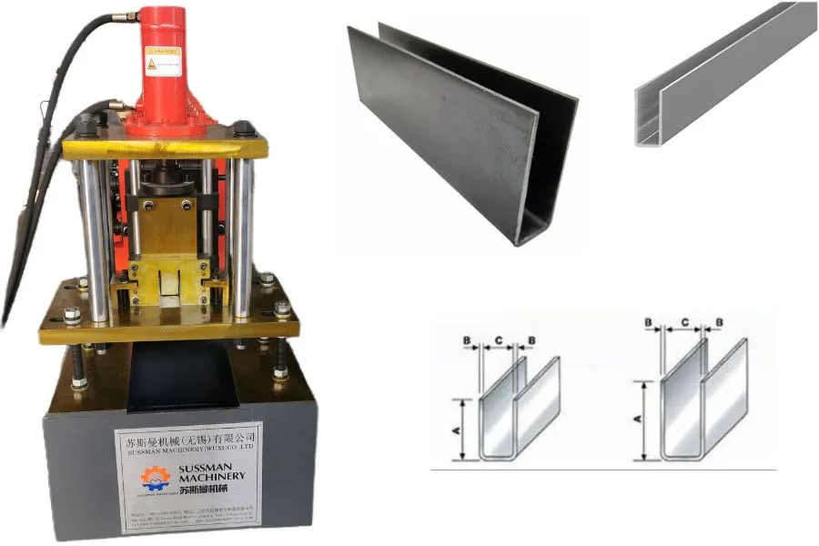 30*50 30*70 30*100 Rolling Shutter Door Side Guide Rail U Shape Roll ...