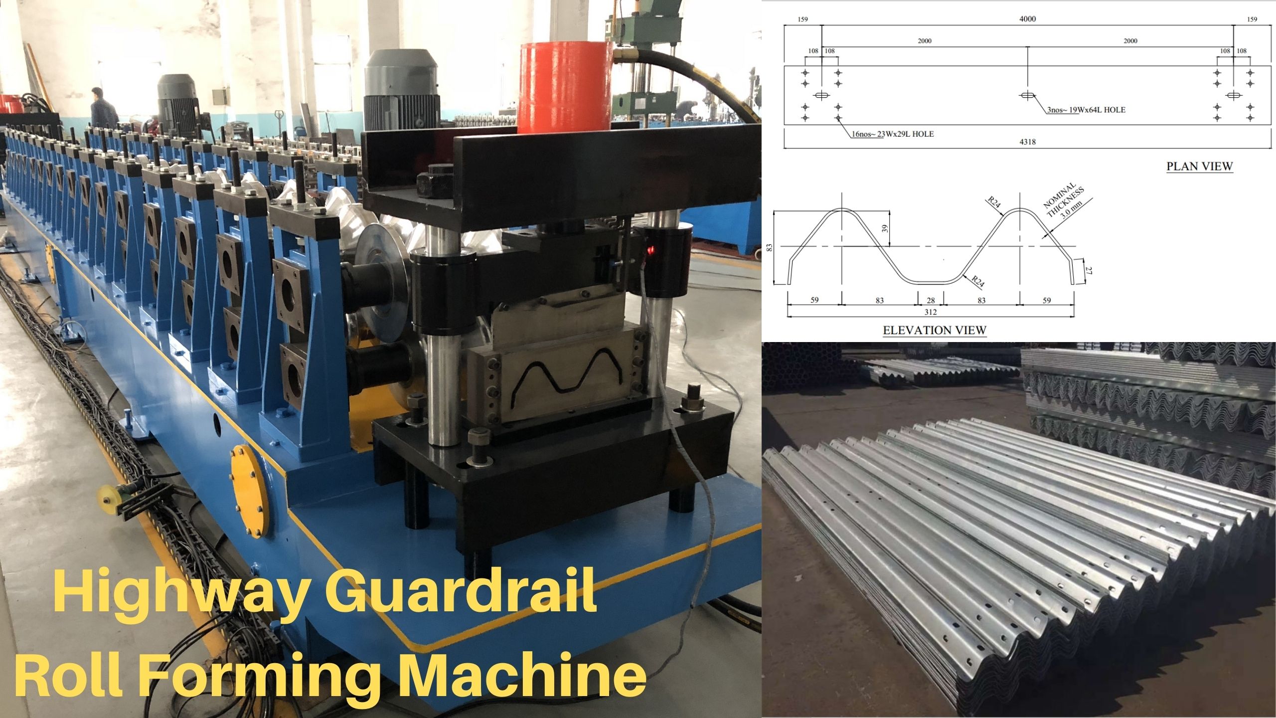 Guard Railway Roll Forming Machine