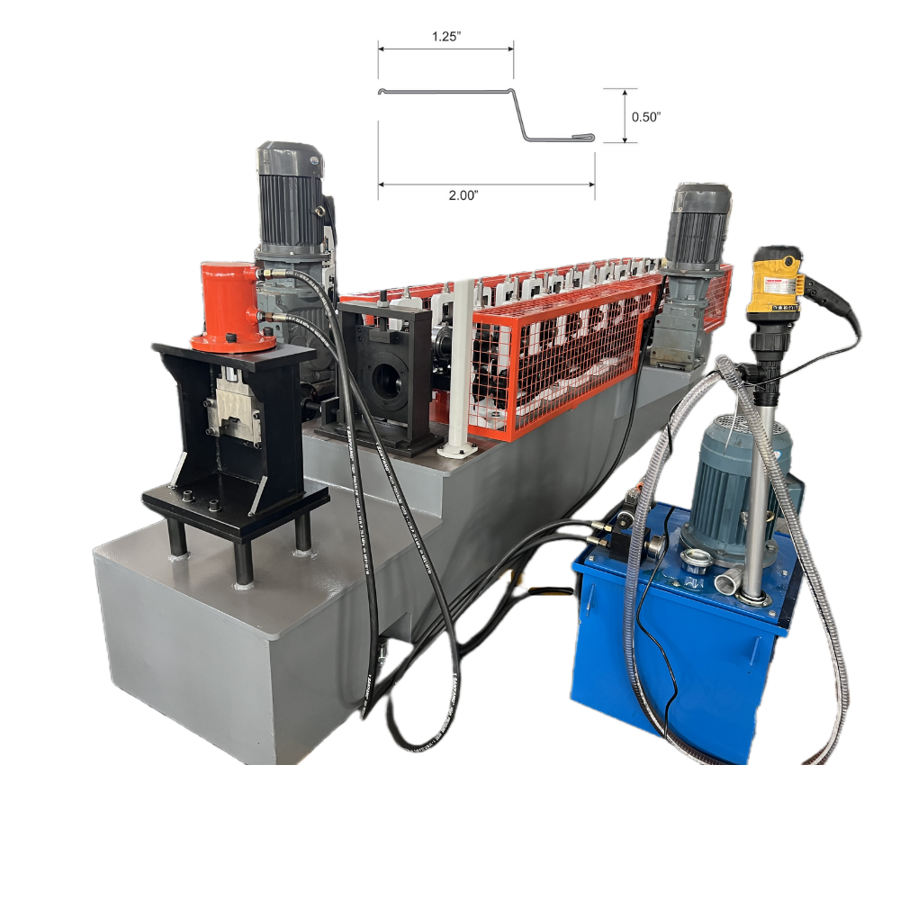 RC Resilient Channel Omega Profile Roll Forming Machine manufacturer ...