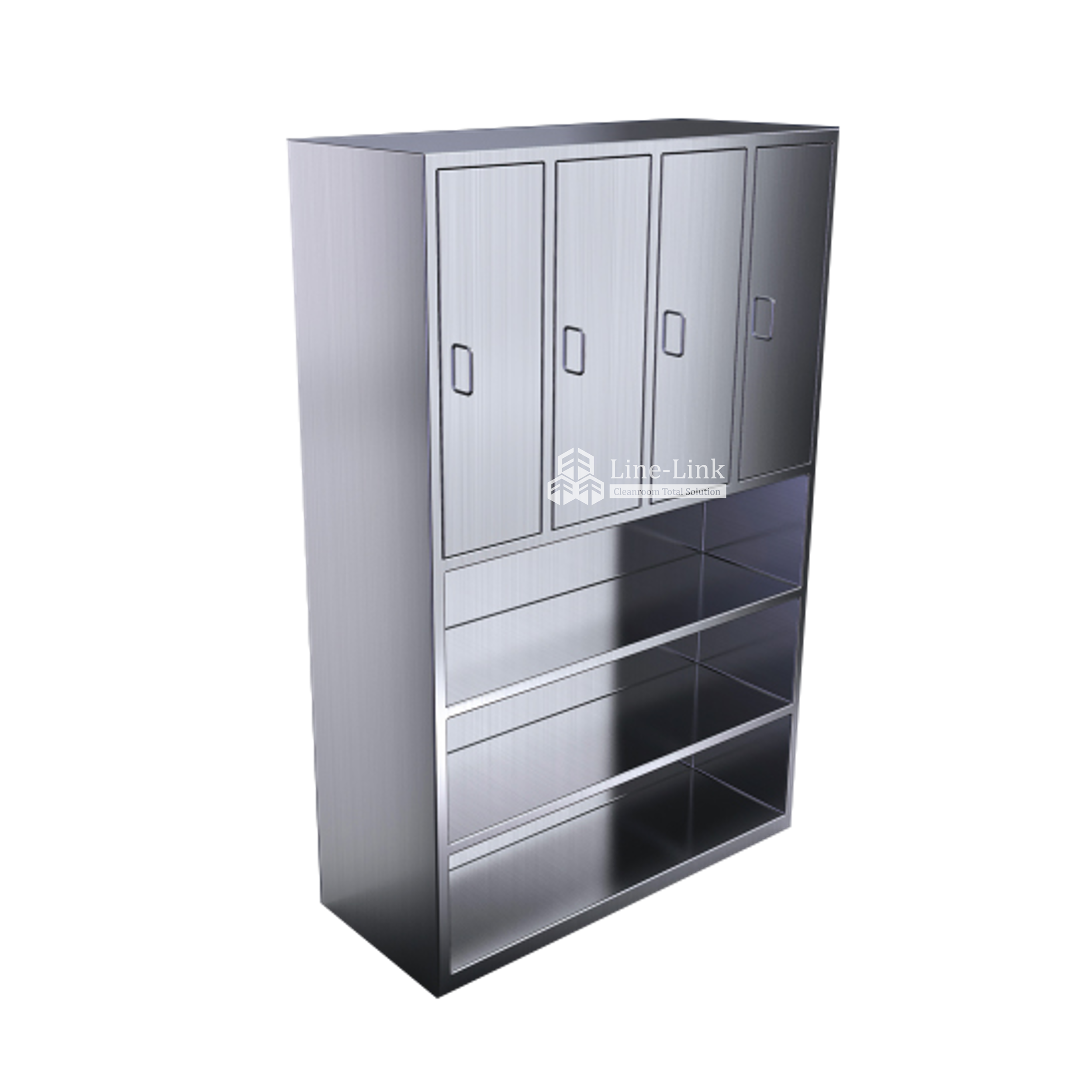 Line-Link Cleanroom Storage Cabinet | Medical Stainless Steel Furniture