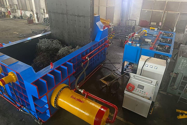 Double Cylinders Baler Machine for Scrap Rebars company | Tianfu