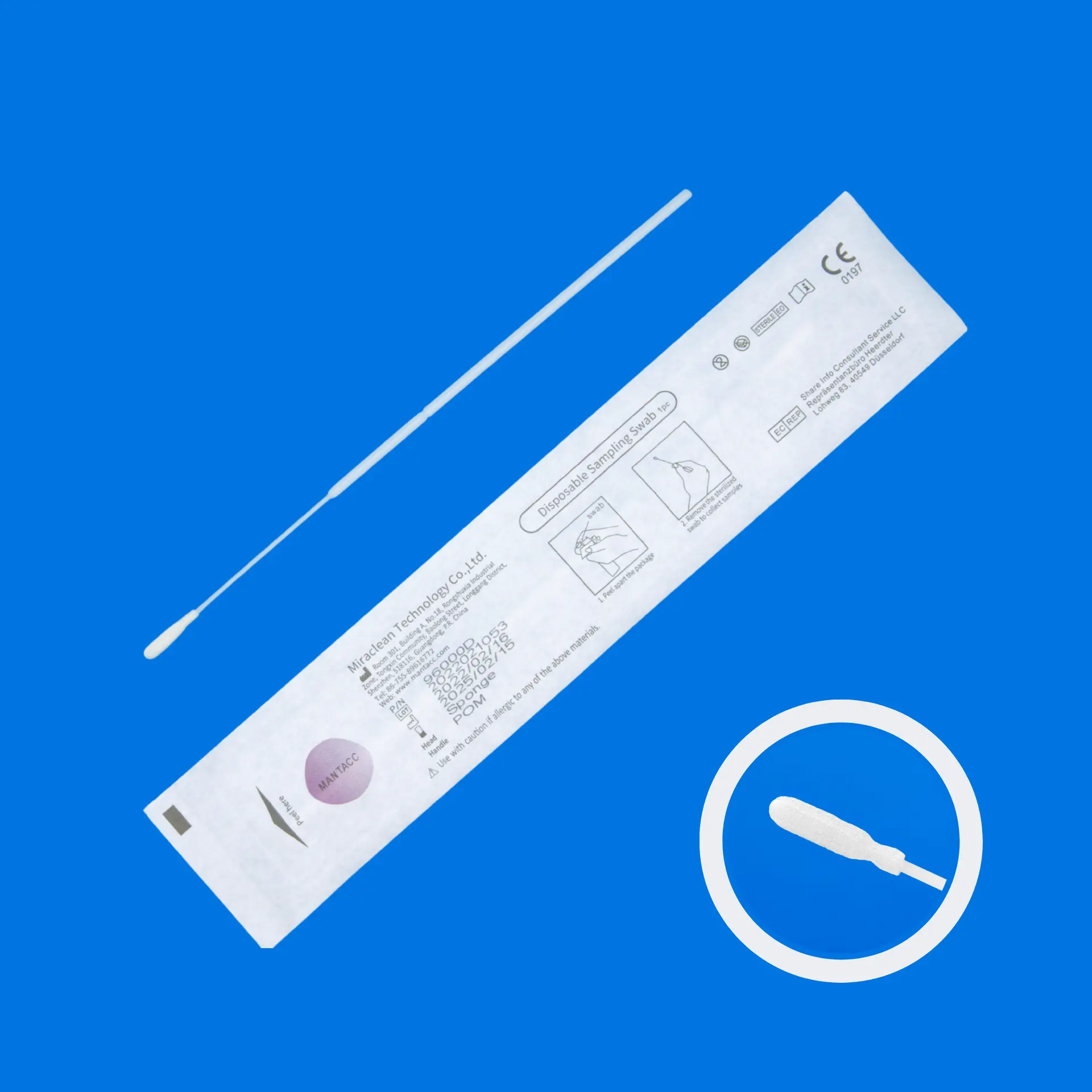 Sterile Foam Nasopharyngeal Swabs | 6" Standard Flu Testing Swabs ...