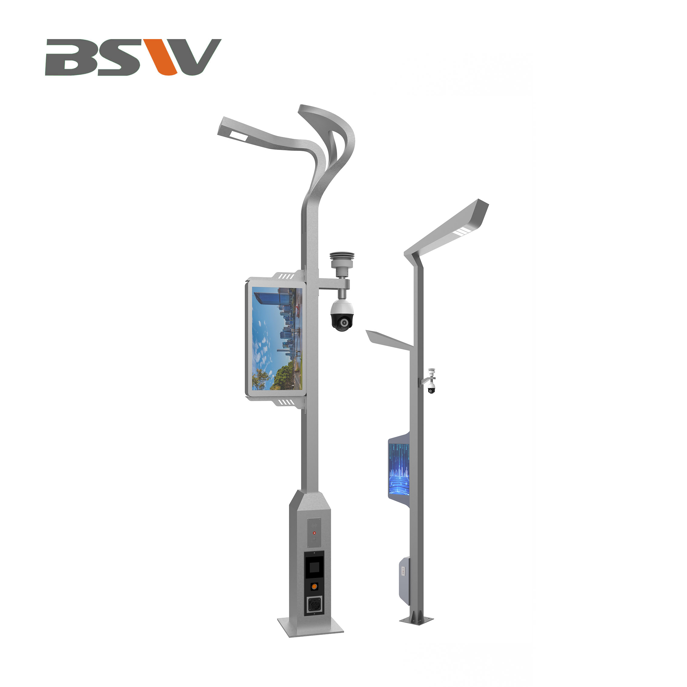 LED Street Light Pole Smart Lamp Post Lamp Column Solar Street Light ...