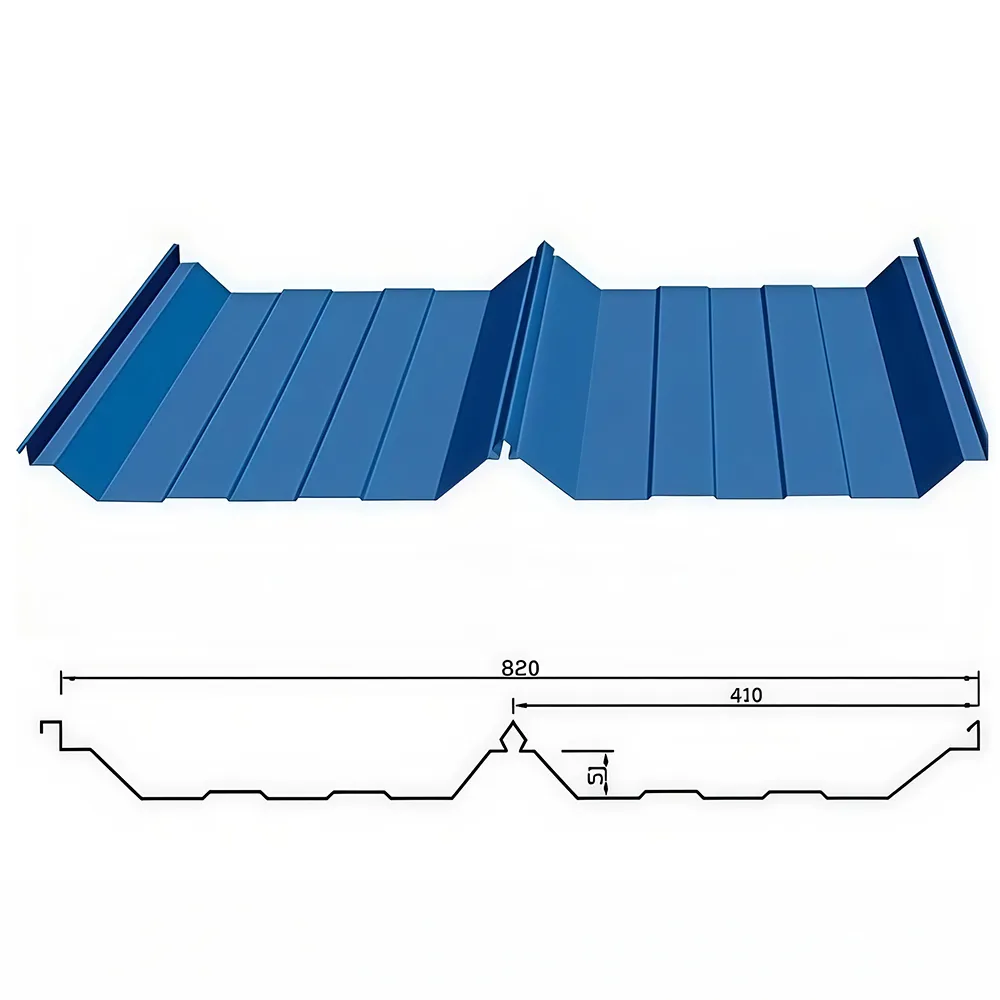 Model 820 Concealed Lock Color Steel Sheet company, supplier | Jiangsu ...