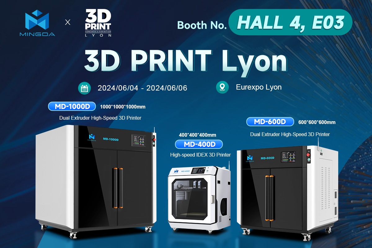 Mingda 3D presents its latest FDM dual extruder printer at 3D PRINT in ...