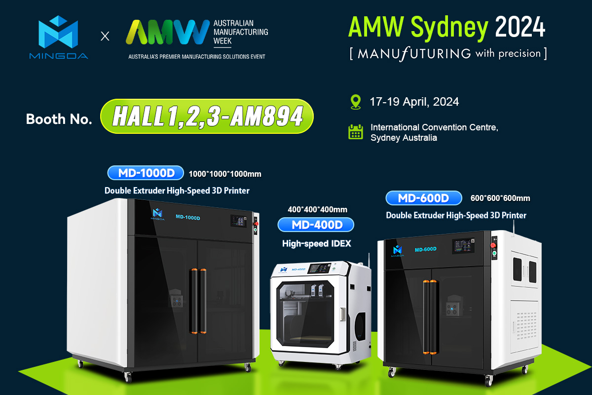 MINGDA 3D Unveils Latest Dual-Extruder 3D Printers at Australian ...