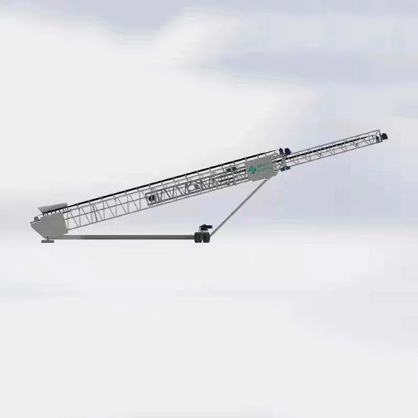 Mobile radial telescopic belt conveyor Stacker for bulk materials handling
