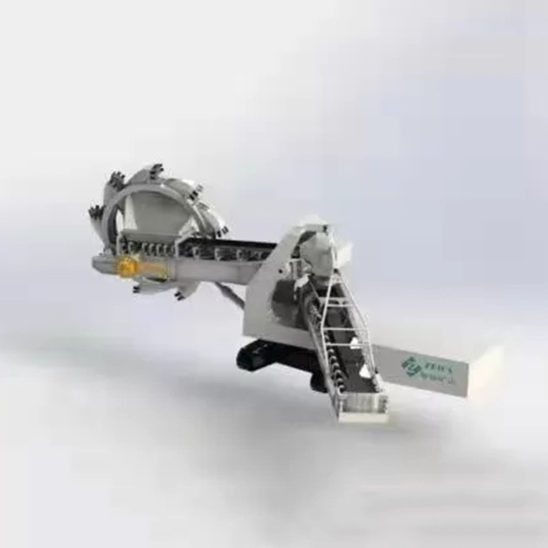 Heavy duty bucket wheel excavator with bucket wheel and conveyor belt