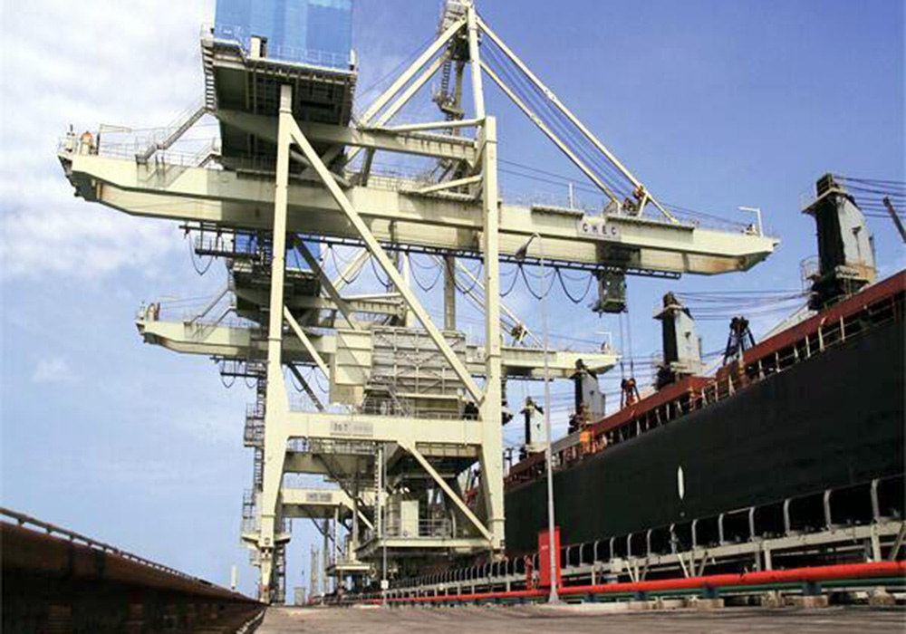 grab type ship unloader