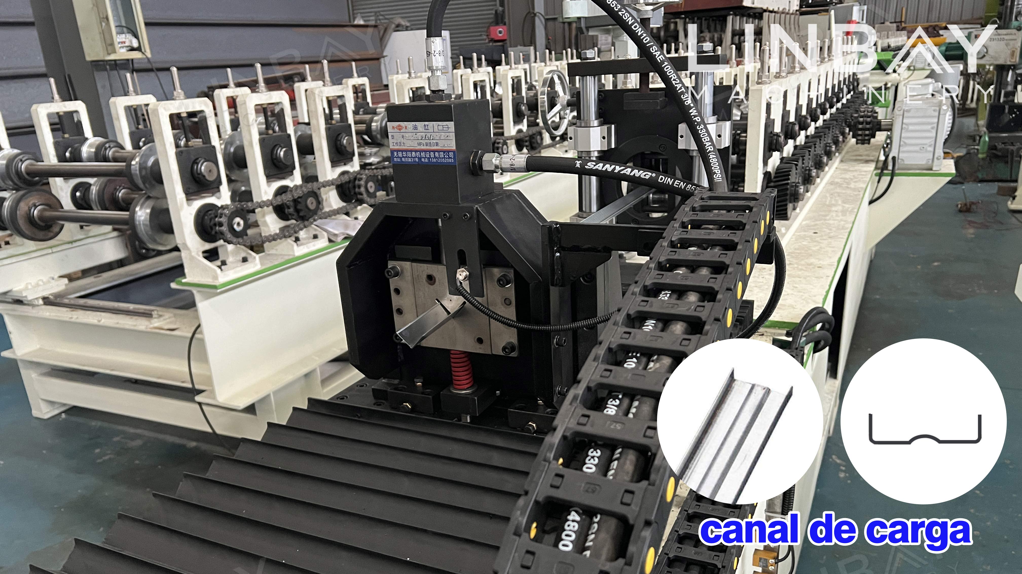 Roladora para canal de carga