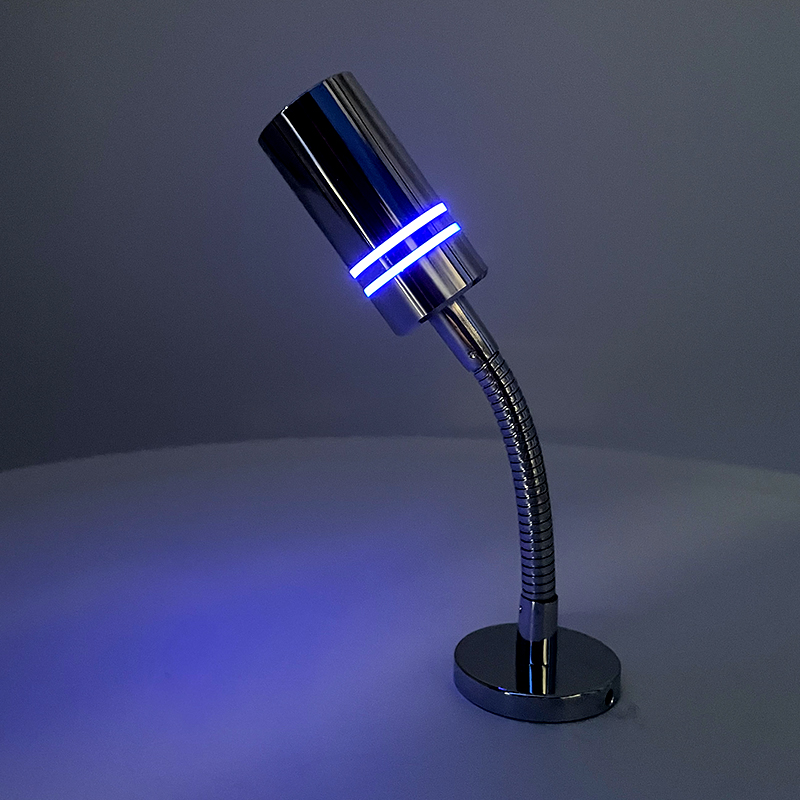 Interior 12V LED Flexible Gooseneck Reading Lights With Blue Lighting