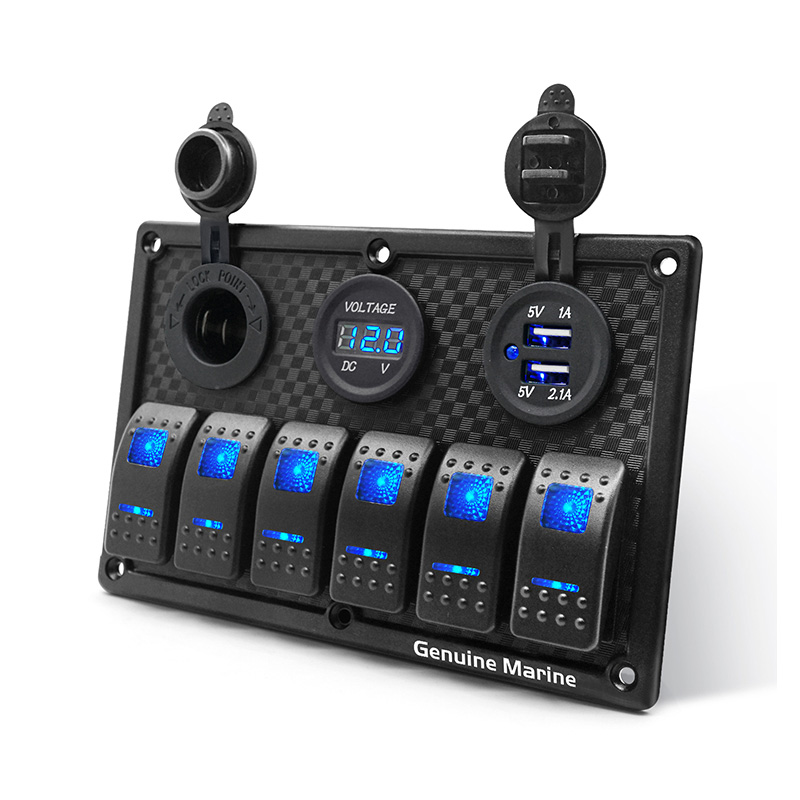 12V 24V Waterproof Boat Switch Panel
