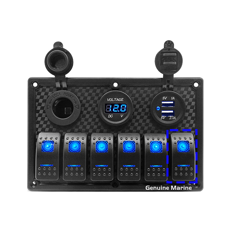12V 24V Waterproof Boat Switch Panel