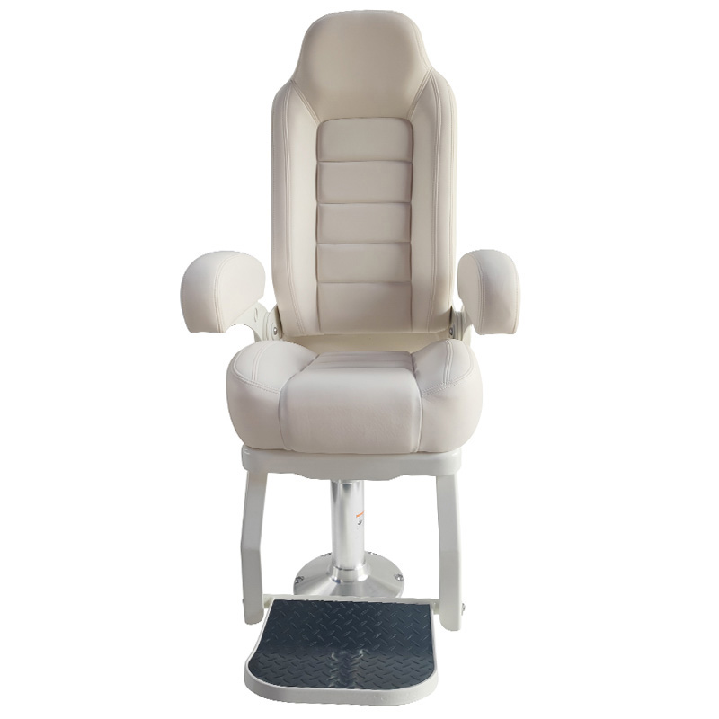 White Captain Seat