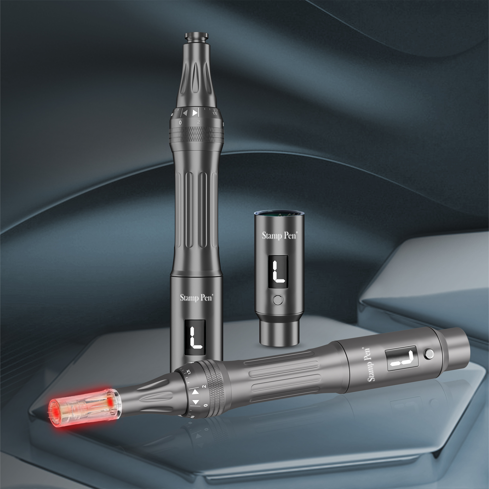 Powered Microneedle Device Led Anti-backflow Derma Pen 2 Batteries